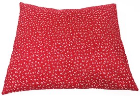 S radostí - vlastní výroba Pohankový červený polštářek s jemným vzorkem Velikost: 40 x 50 cm