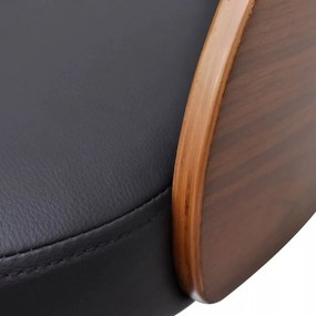 Barové židle Beaulo - 2 ks s rámem z ohýbaného dřeva | nastavitelná výška