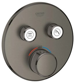 Grohe Grohtherm SmartControl - Termostat pro podomítkovou instalaci s 2 ventily, kartáčovaný Hard Graphite 29119AL0