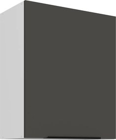 ARIA po | horní skříňka 60 G-72 1F policová | 60 cm | ANTI FINGERPRINT povrch | bílá/šedá grafit