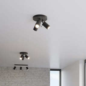 Sollux Lighting Stropní svítidlo RING 3P černé