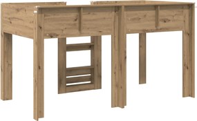 Patrová postel pro děti Artisanový dub 100 x 200 cm 3410506