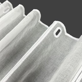 Vitrážková voálová záclona 45228 GA - výška 40,60 cm, metráž