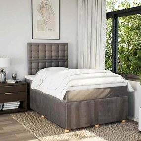 Box spring postel s matrací taupe 120x190 cm textil 3292013