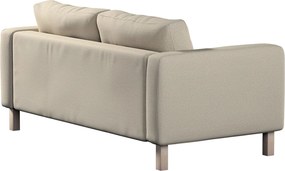 Potah na pohovku IKEA  Karlstad 2-místná, nerozkládací, krátký barva béžová látka pletený vzor