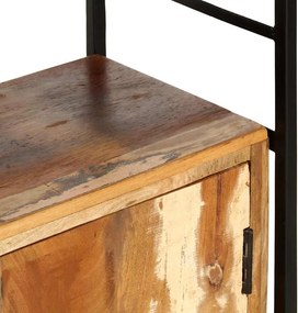 4patrová knihovna 124 x 30 x 180 cm masivní recyklované dřevo 284415