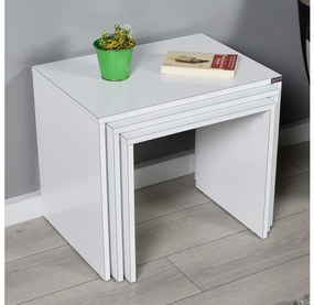 Adore Furniture SADA 3x Konferenční stolek bílá AD0132