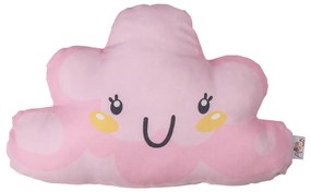 Růžový dětský polštářek s příměsí bavlny Mike & Co. NEW YORK Pillow Toy Hurro, 21 x 40 cm