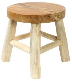 Dřevěná stolička Kedut Stool 30 cm Bazar Bizar