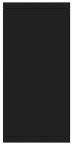Příborník černý 88 x 30 x 65 cm dřevotříska - Default Title