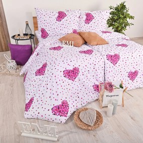 Povlečení Romance fialové EMI: Polštář 40x40