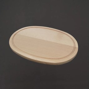 AMADEA Dřevěné servírovací prkénko - podnos ovál, masivní dřevo, 30 cm