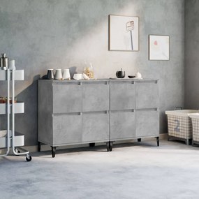 Příborníky 2 ks betonově šedé 60 x 35 x 70 cm kompozitní dřevo 3185763