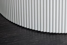 Invicta Bílý jídelní stůl UNIQUE ø120 cm bílý mramor 46383