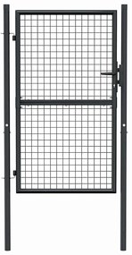vidaXL Marketos Pletivá zahradní branka pozinkovaná ocel 100 x 150 cm šedá
