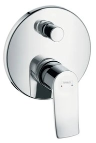 Hansgrohe Matris - Páková vanová baterie pod omítku, se zabudovanou bezpečnostní kombinací dle EN1717, chrom 31487000