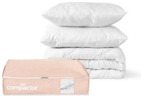 Vakuový plastový úložný box pod postel 65x45x15,5 cm Pink Edition – Compactor