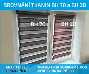 ZEBRA-SHOP Roleta DEN A NOC / MINI / PREMIUM / GRAFIT / BH 28 Barva mechanizmu: bílá, Výška: 150, Šířka: 30
