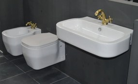 HOPA Závěsný bidet GLAZE 52 × 36 cm Sada pro zavěšení bidetu - Bez upevňovací sady KEAZGLBI