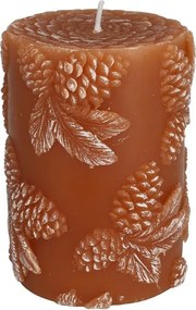 Podzimní svíčka Pinecone v hnědé barvě 9 cm