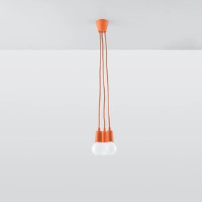 Sollux Lighting Závěsné svítidlo DIEGO 3 oranžové