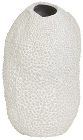 Béžovo-bílá keramická váza Kyana L - Ø 18*28 cm