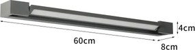 Brilagi - LED Venk. nást. svítidlo AQUA LINE LED/18W/230V 60 cm IP44 antr CRI 90
