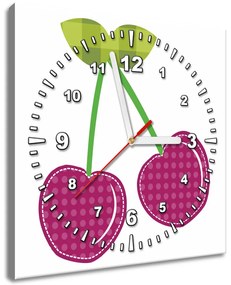 Gario Obraz s hodinami Višně Rozměry: 30 x 30 cm