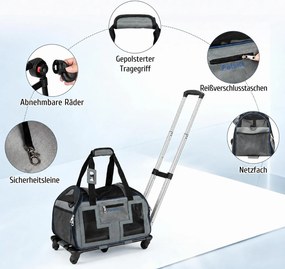 Costway Cestovní taška pro psy Skládací přepravní box pro psy