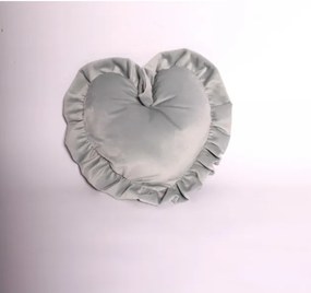 Lovegifts  Dekorační polštářek Srdíčko 34x34cm šedý