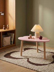 Sinsay - Stolek ve tvaru obláčku - pastelová růžová