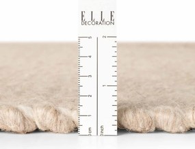 ELLE Decoration, Kusový koberec Lyon Beans 106315 Natural Beige kruh z kolekce Elle, 200x200 (průměr) kruh, béžová, ložnice