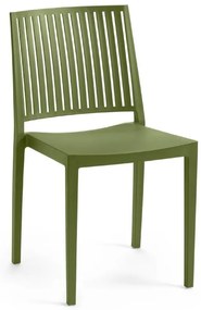 Jednoduchá židle Bars - olivová