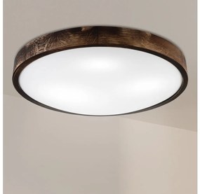 Brilagi - Stropní svítidlo CARVALHO SLIM SMOKEY 3xE27/60W/230V dub pr. 47,5 cm LD.PD-8.3