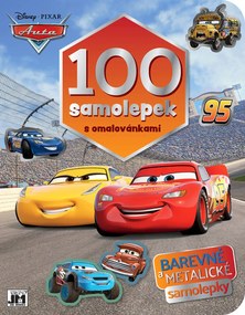 JIRI MODELS 100 samolepek s omalovánkami Auta (Cars) 1
