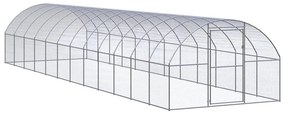 Venkovní klec pro kuřata 3 x 12 x 2 m pozinkovaná ocel 3095468