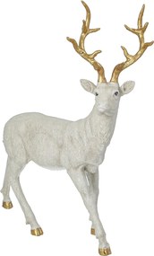 Dekorace Deer 40x12x45 cm white