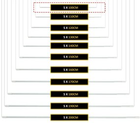 Erga Erga, stropní věšák na sušení prádla 5x100 cm, bílé, ERG-SEP-10SUSSUF5PP10