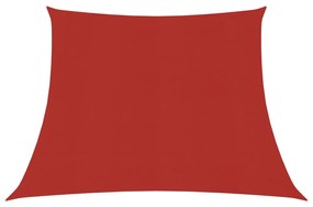 311653 vidaXL Stínící plachta 160 g/m² červená 3/4 x 2 m HDPE