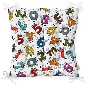 Podsedák s příměsí bavlny Minimalist Cushion Covers Crazy Numbers, 40 x 40 cm