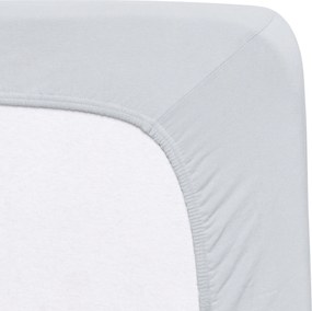 XXXLutz ELASTICKÉ PROSTĚRADLO, žerzej, světle šedá, 90-100/200-220 cm Florella - Prostěradla - 004388002212