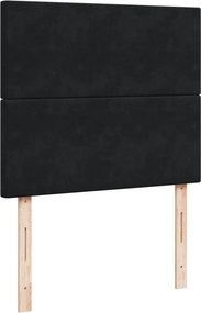 Box spring postel s matrací černá 120 x 200 cm samet 3293178