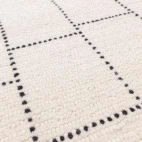 Tribeca Design Kusový koberec Livan Cream Black Tile Rozměry: 160x230 cm