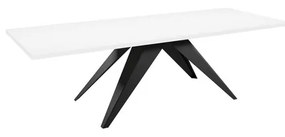 Rozkládácí jídelní stůl Awelian 140, Barva: černá / bílý mramor