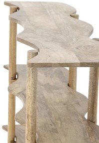 BLOOMINGVILLE Dřevěná knihovna RIVOLI hnědá 110 cm