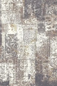 Kusový koberec Sewing béžový 100 x 170 cm