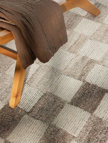 Vikosa, Kusový koberec Vikosa Boho 106279 Natural Cream Brown, 160x230, hnědá, ložnice