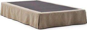 Taupe čalouněná jednolůžková postel bez čela 90x200 cm Jaira – Kave Home