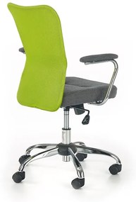 HALMAR ANDY dětská židle šedá/zelená