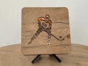 Li-Go "Hokejista" lampa 19x19cm provedení povrchu: dub světlý